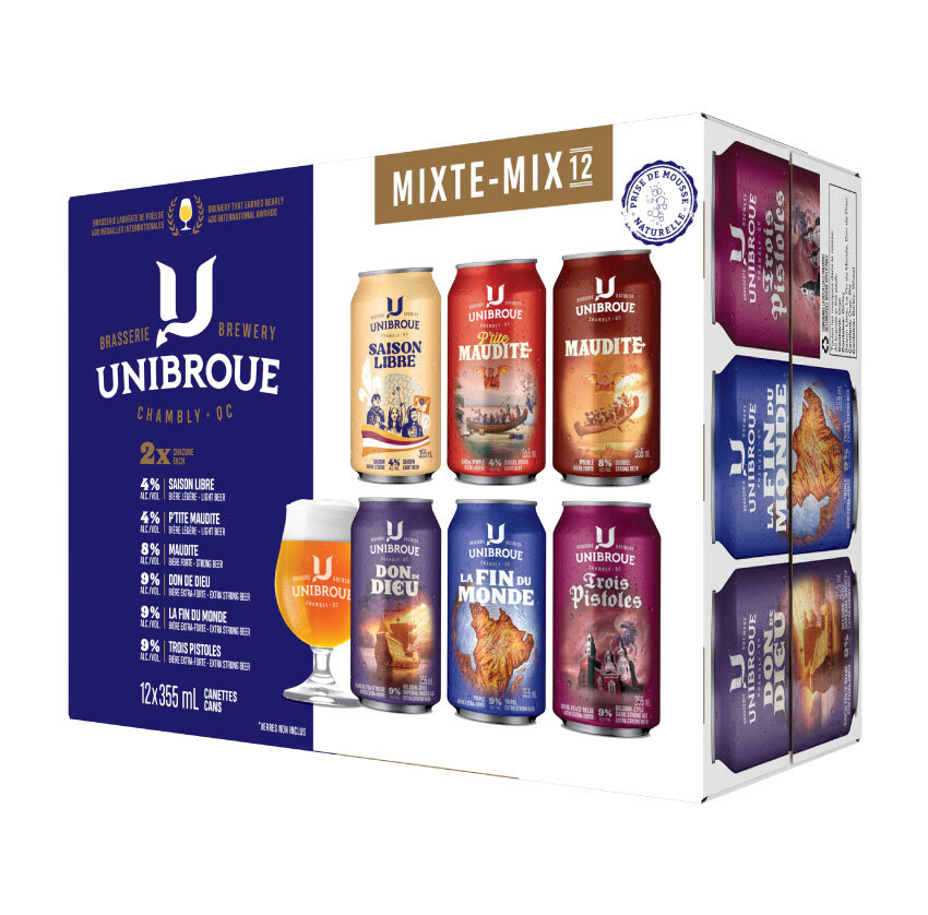 UNIBROUE, MIX STRONG BEER, 12 X 355 ML — Delivurr