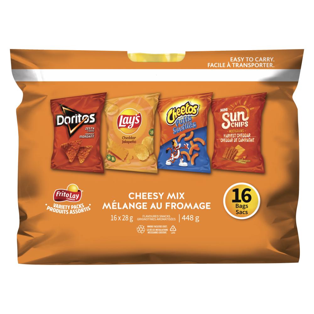 FRITO-LAY, CHEESY MIX VARIETY PACK, 16 BAGS — Delivurr