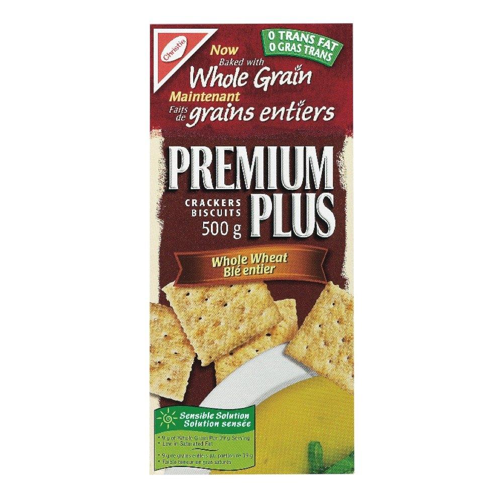 CHRISTIE PREMIUM PLUS CRACKERS WHOLE WHEAT 500 G — Delivurr