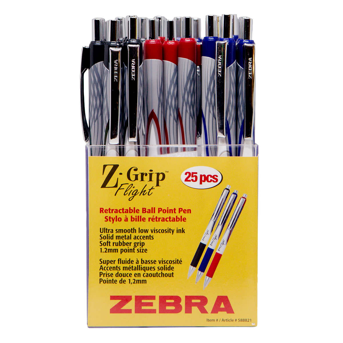 Zebra Z Grip Flight Pen Zebra Z-Grip Flight Retractable Ballpoint Pen 1 ...